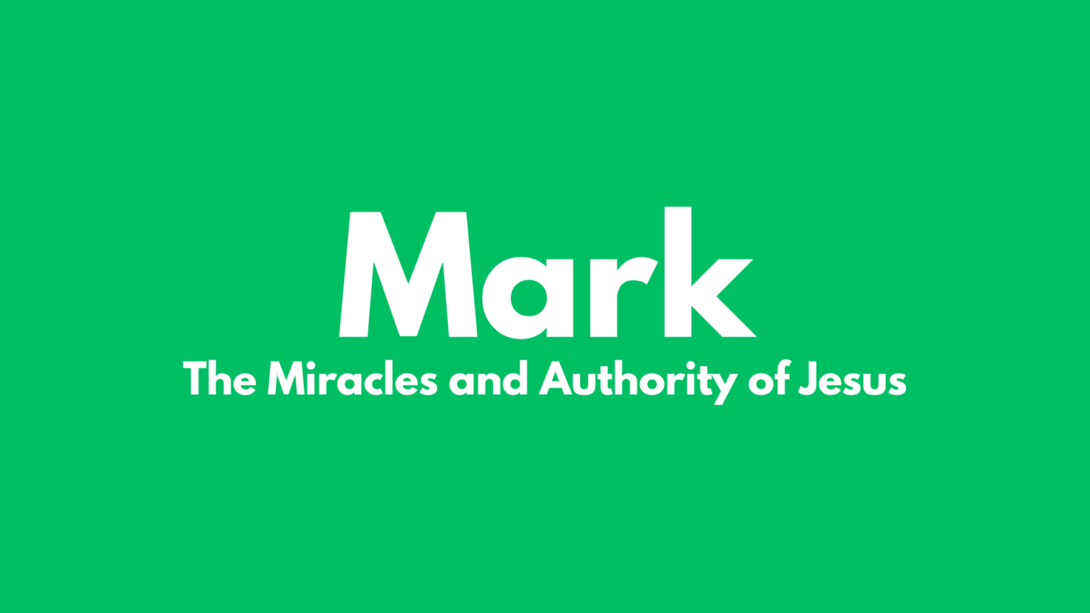 Week 5: Raising Jairus’ Daughter (Mark 5:21-43) – Church Website Design